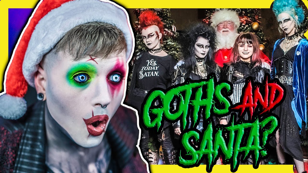 GOTH REACTS TO GOTHS MEETING SANTA - YouTube
