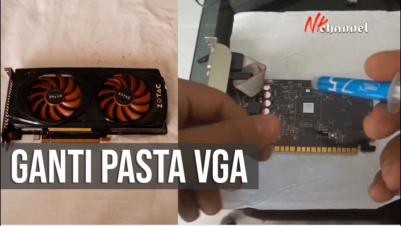 Ganti pasta vga card | thermal paste graphics card - YouTube