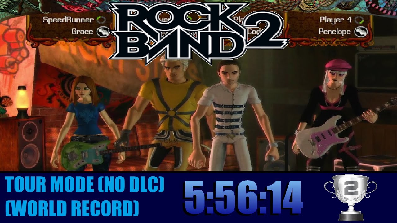 Rock Band 2 Tour Mode No DLC Speedrun (5:56:14) - Old Record - YouTube