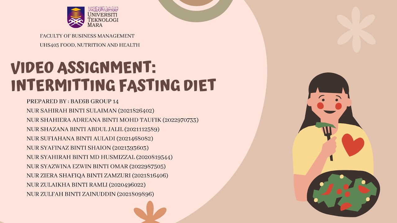 UHS403 FAD DIET VIDEO ASSIGNMENT (INTERMITTENT FASTING) - YouTube