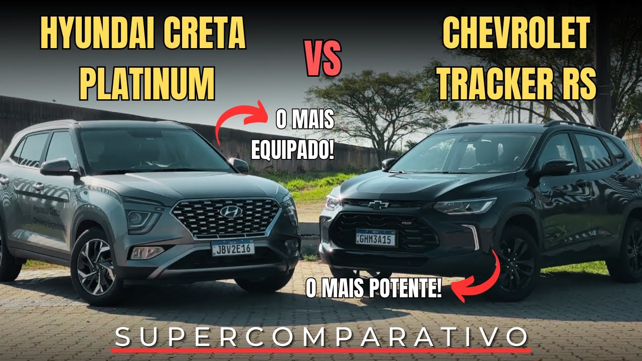 COMPARATIVO CHEVROLET TRACKER VS HYUNDAI CRETA. QUAL É O MELHOR SUV DE ...