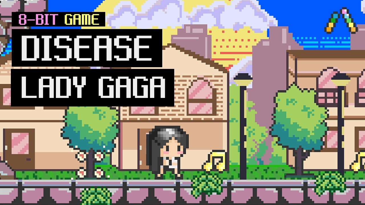 LADY GAGA / Disease | 8-BIT Game - YouTube
