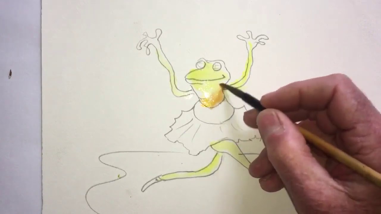 How to Draw a Dancing Frog - with Patrick Shirvington - YouTube