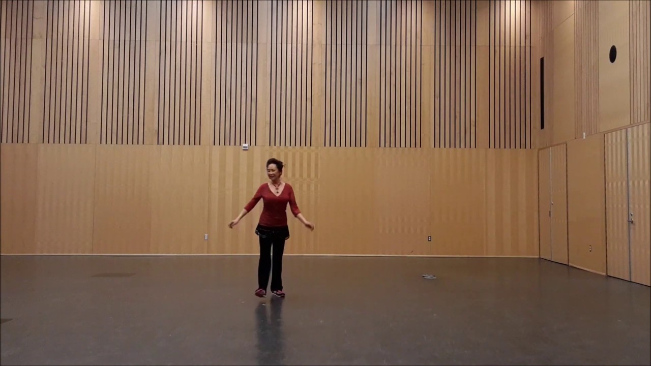 Shallow line dance (dance & teach) - YouTube