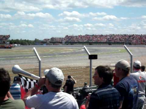 Silverstone F1 Grand Prix 1st lap at Stowe corner - YouTube