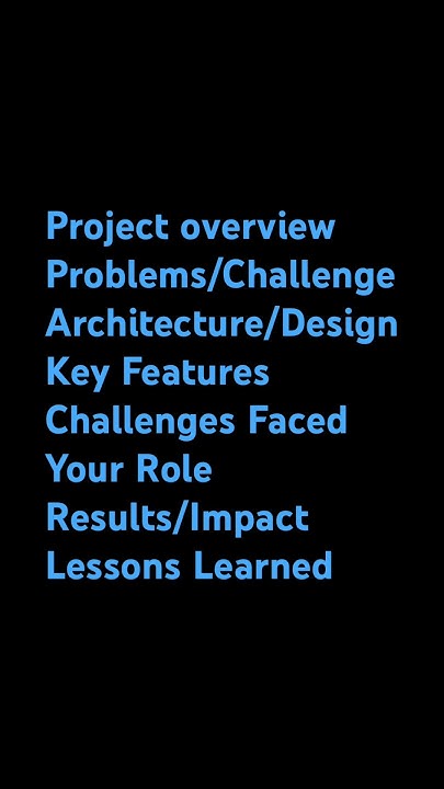 Tcs interview Question| How to explain project in interview | Final year project ideas - YouTube