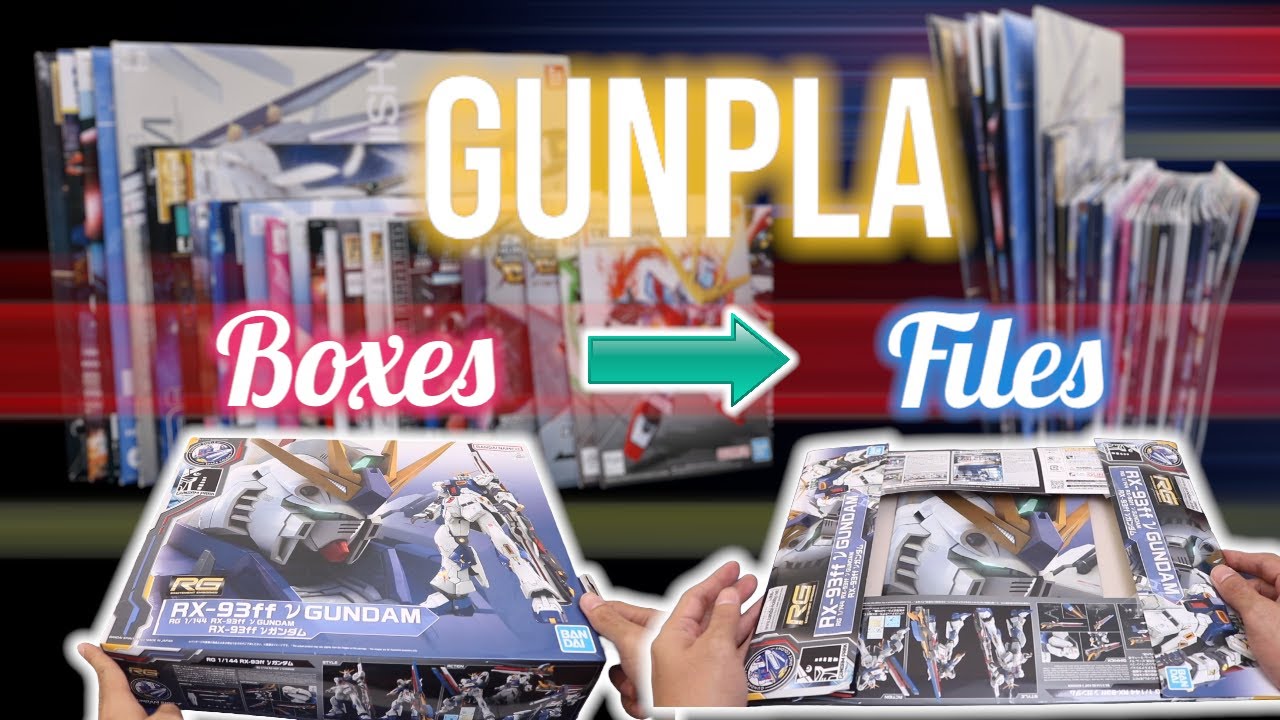 [CC.]Tip23:เก็บกล่องกันพลายังไงให้ห้องโล่ง/What to do with gunpla boxes ...