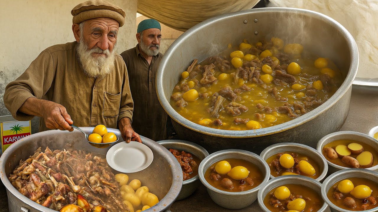 Most Crowd 500 KG Unique Afghan Rosh | Street food Afghanistan - YouTube