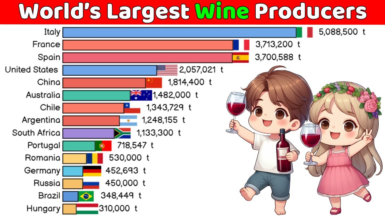 Top 15 Wine Producing Countries - YouTube