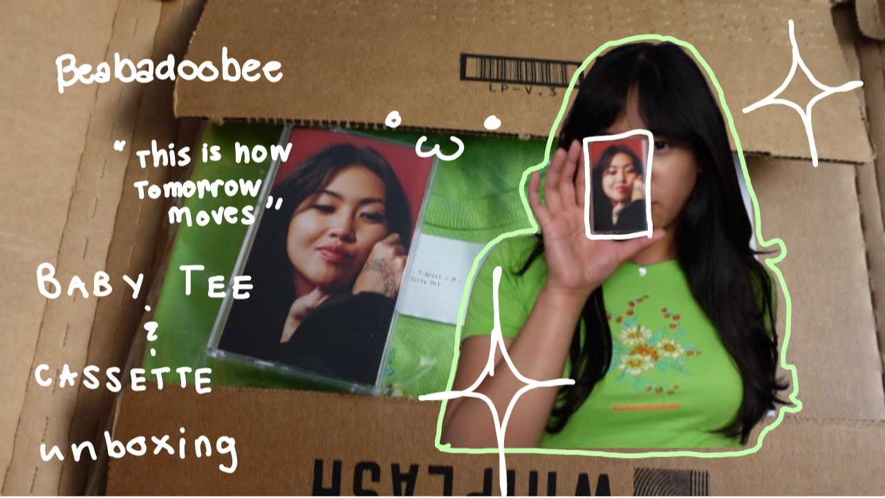 beabadoobee cassette and baby tee unboxing "this is how tomorrow moves ...