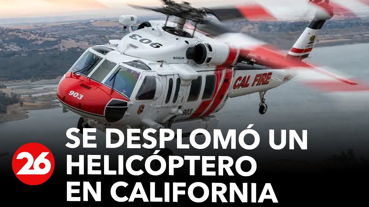 Estados Unidos Helicóptero Que Combatía Los Incendios En California