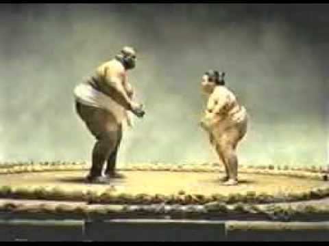Sumo wrestler commercial - YouTube