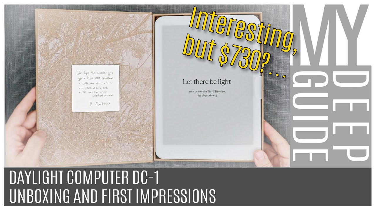 Daylight Computer DC-1: Unboxing and First Impressions of a ...