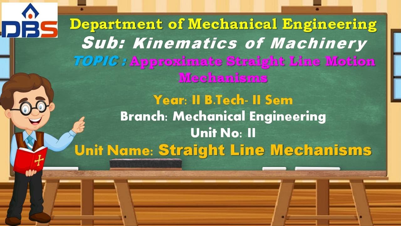 Approximate Straight Line Motion Mechanism | Kinematics of Machinery ...