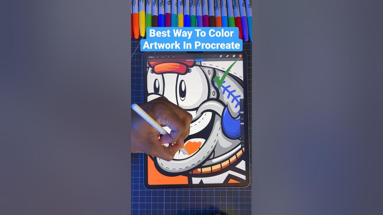 Best Way To Color Artwork In Procreate ! 😍 #art #procreate #shorts ...