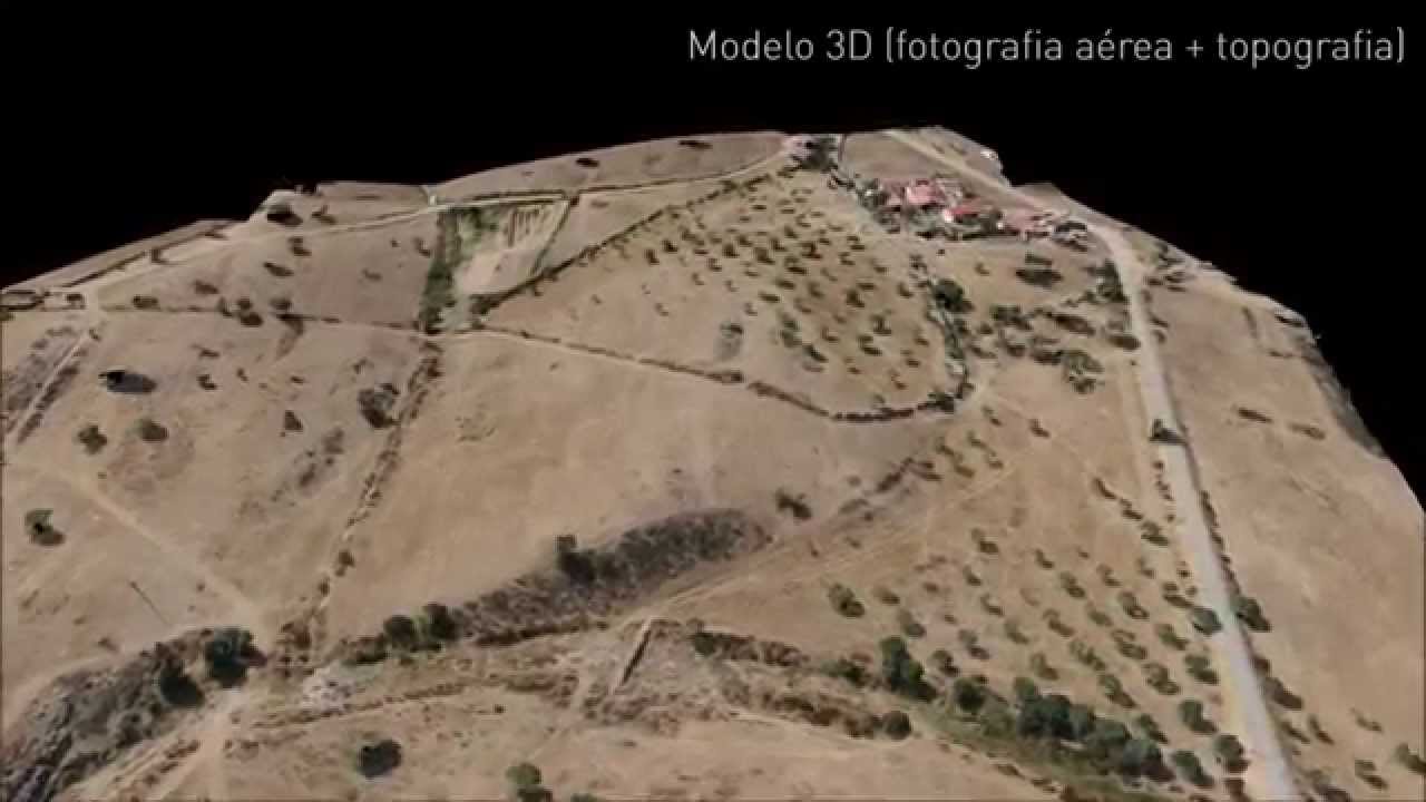 terraDrone - Modelo 3D montado (Vila Bita, Almodôvar) - YouTube