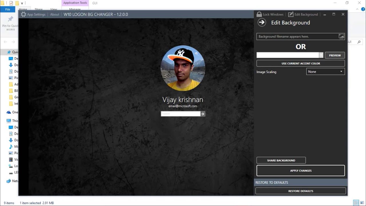 How to change windows login screen - YouTube