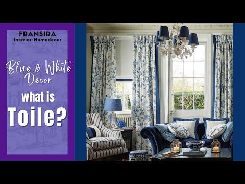 BLUE TOILE DECOR ( What is Toile? ) for your home interior #blueandwhiteinterior