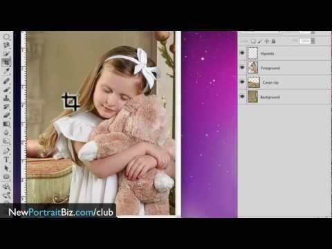 How To Use Digital Backdrops And Create Unique Portraits - YouTube