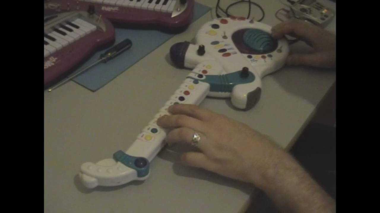 Circuit Bent Toy Guitar Keytar by freeform delusion - YouTube