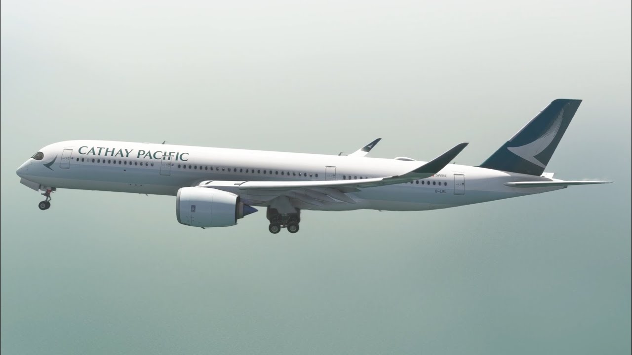 iniBuilds Cathay Pacific A350-900 Taipei-Taiwan Taoyuan TPE to Hong ...