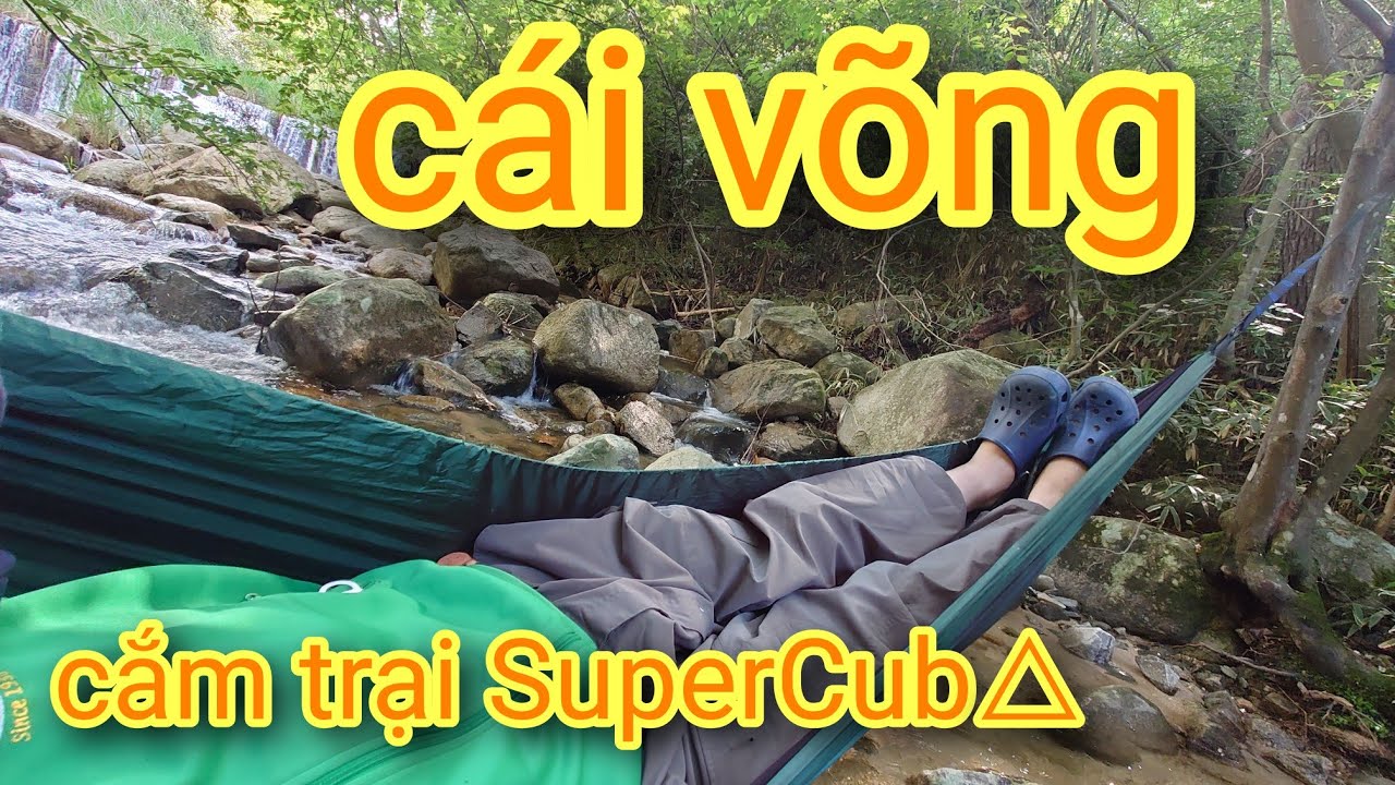 Đi cắm trại với honda Super Cub cắm trại cái võng SuperCub siêu hay ...