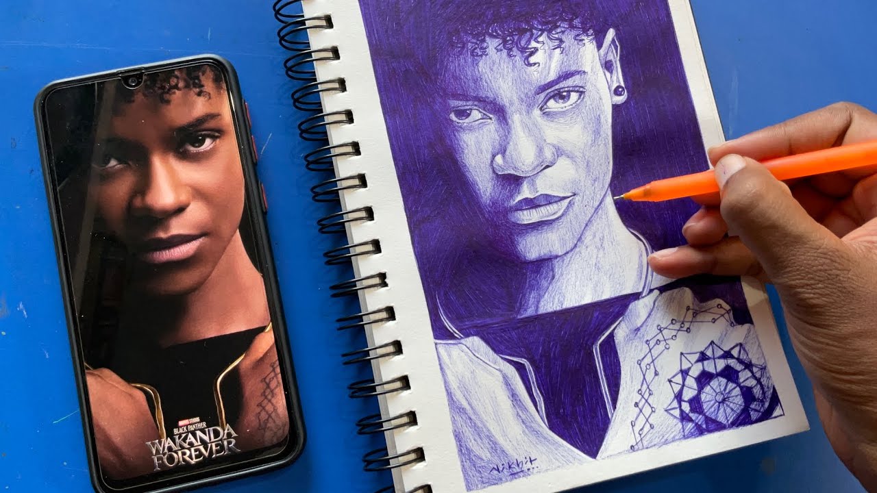 Drawing SHURI || BLACK PANTHER - YouTube