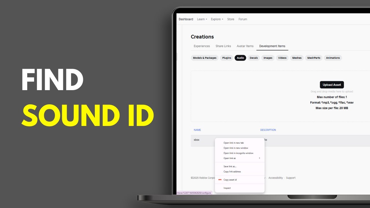 How to Find Sound ID on Roblox - Copy Song ID, Music ID - YouTube