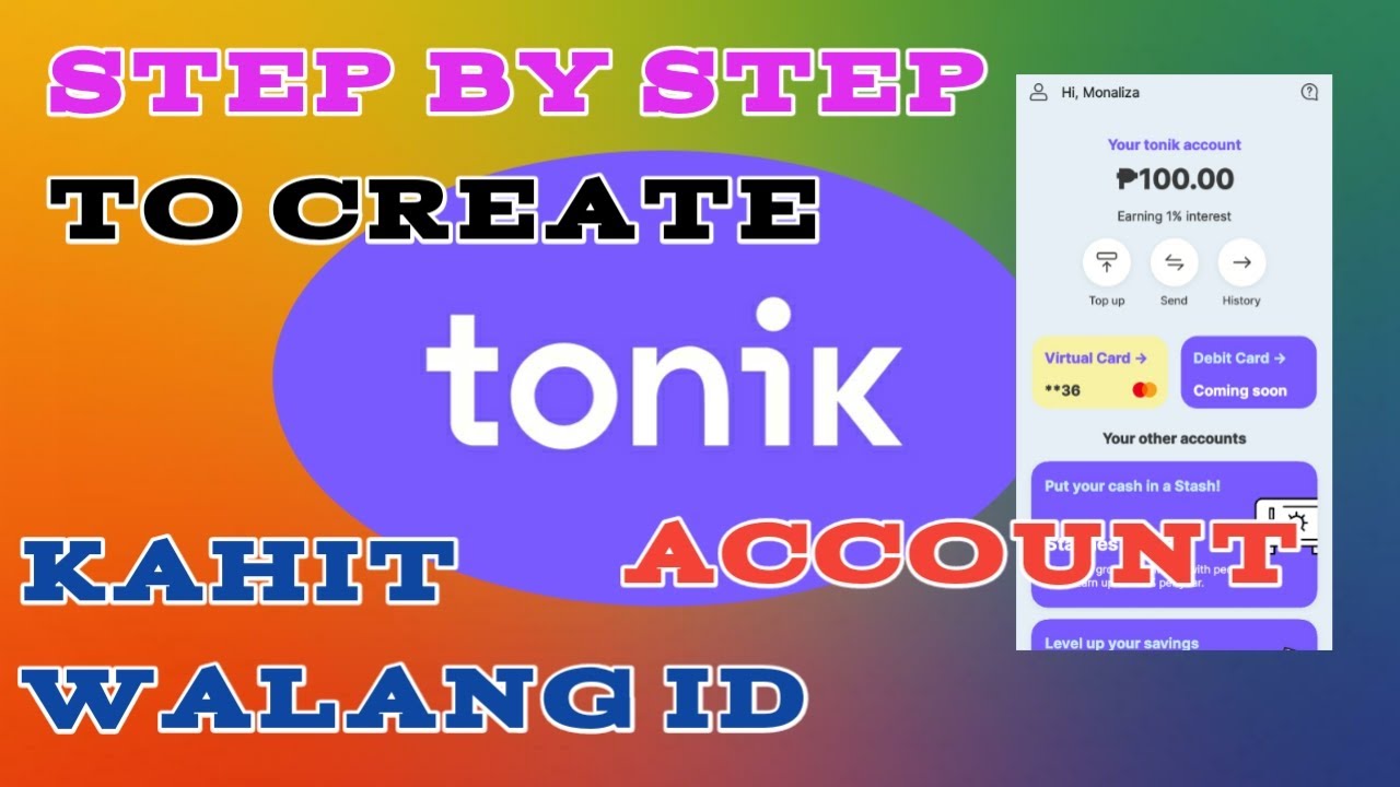 PAANO GUMAWA NG TONIK ACCOUNT STEP BY STEP TUTORIAL|ANTONETH REYES ...