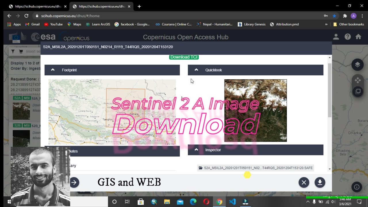 How to Download Sentinel 2 Level 2A Image from Copernicus || GIS ...