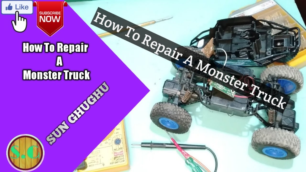 How to repair kids car!! How to repair monster toy - YouTube