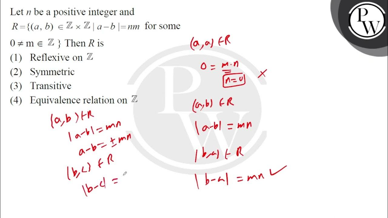 Let \( n \) be a positive integer and \( R=\{(a, b) \in \mathbb{Z} \times \mathbb{Z}|a-b|=n m ...