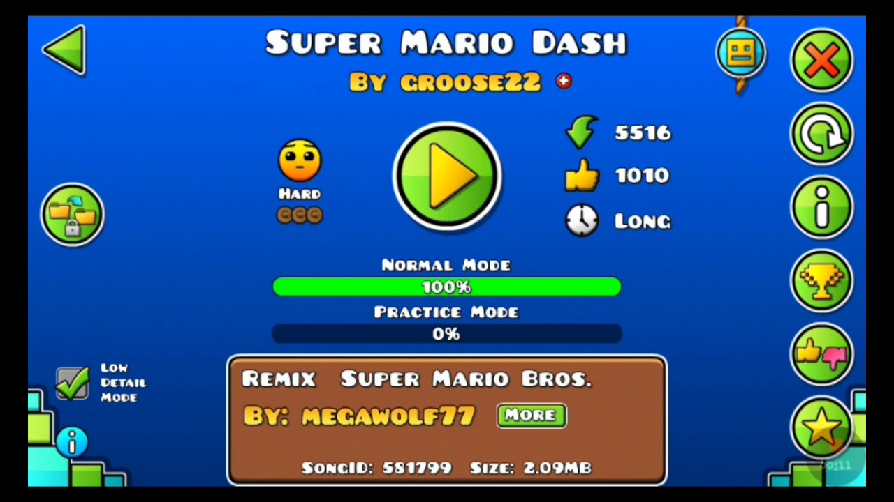 !El mejor nivel de Mario bros!-super mario dash byGROOSE22 - YouTube