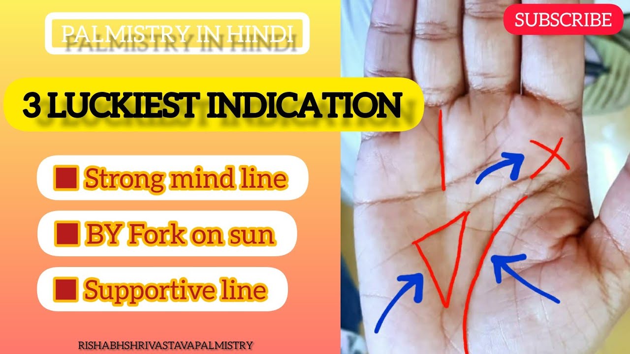 female hand reading. 3 super lucky indication - YouTube