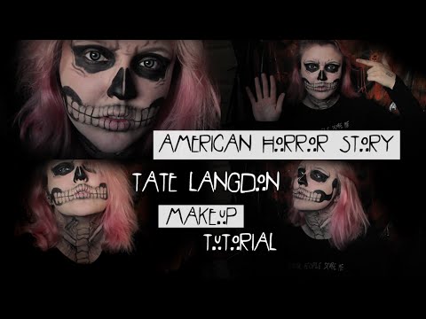 TATE LANGDON - AHS MAKEUP TUTORIAL ll Halloween med Mathilde - YouTube