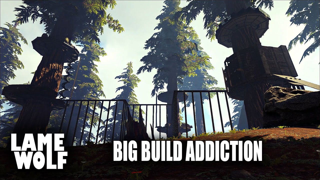 BIG BUILD ADDICTION - A Lame Wolf Skit (ARK: Survival Evolved) - YouTube