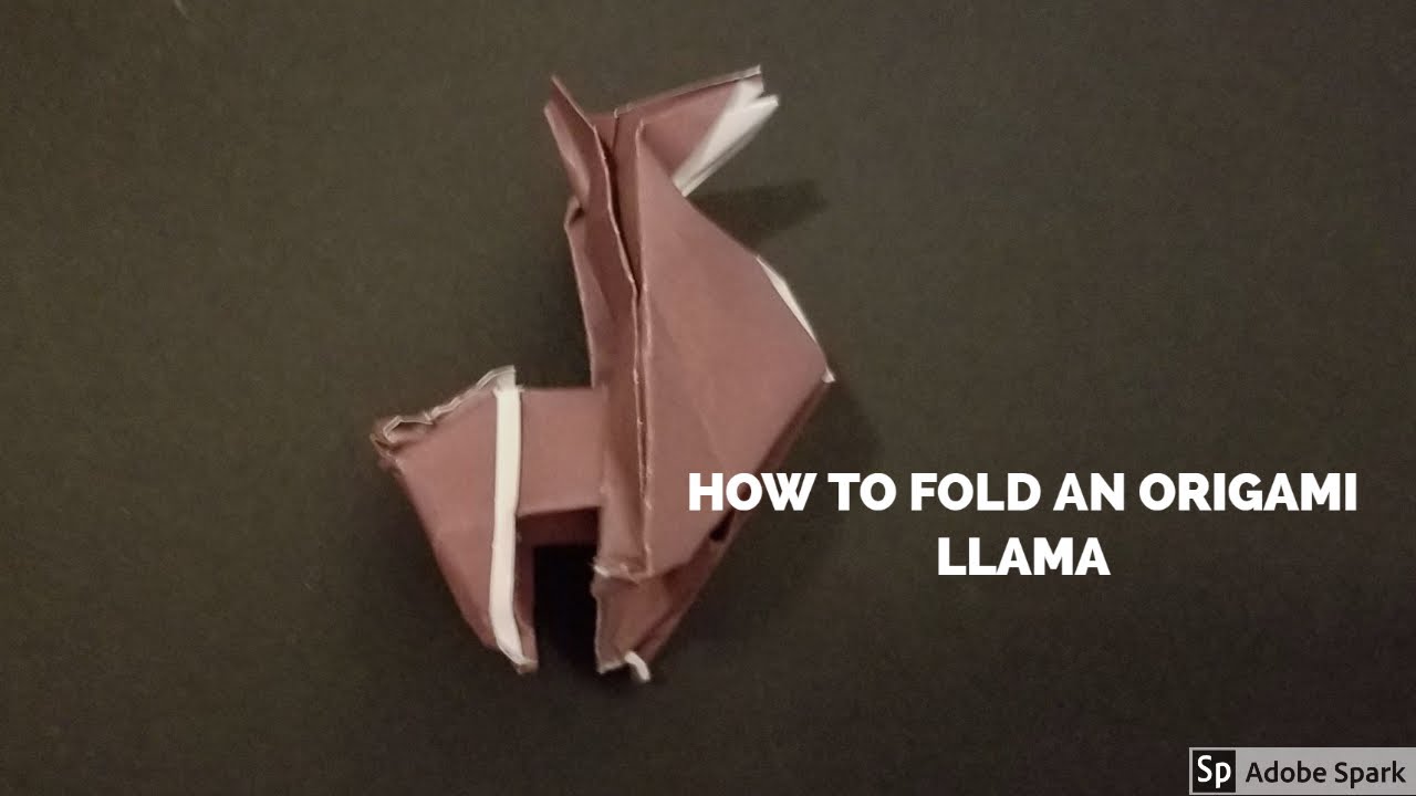 How To Fold An Origami Llama - YouTube