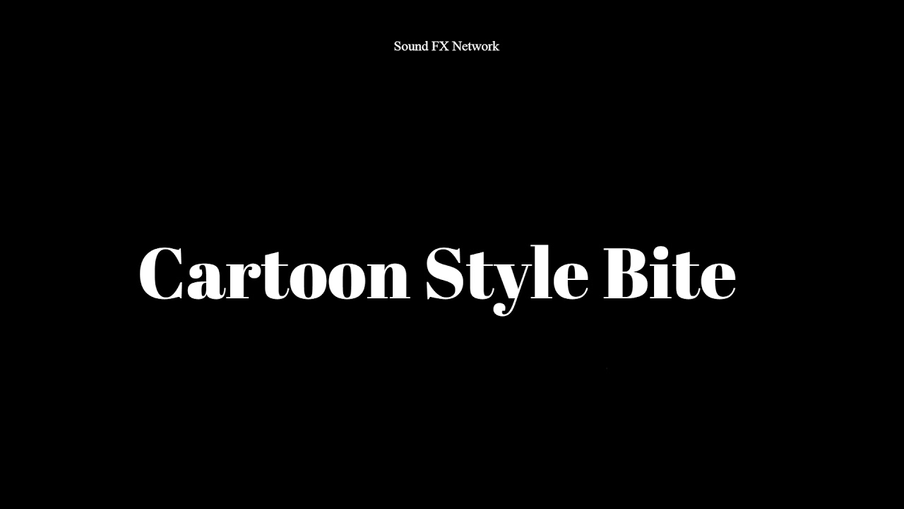 Cartoon Style Bite Sound Effect - YouTube