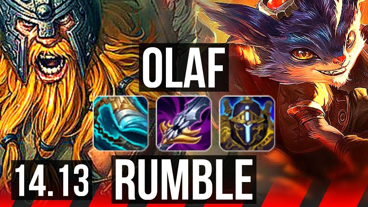 OLAF vs RUMBLE (TOP) | Rank 5 Olaf, 9 solo kills, 48k DMG, Legendary ...