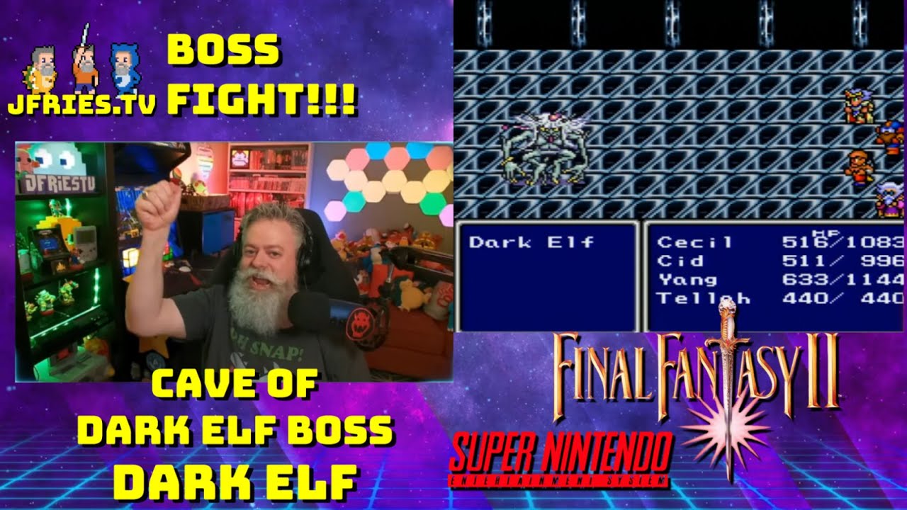 Highlight: Final Fantasy II (IV) - Cave of Dark Elf Boss - Dark Elf ...