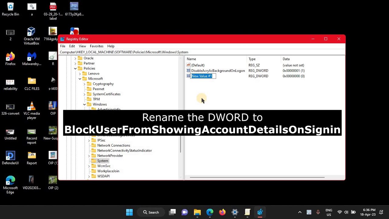 How to Remove Your Email Address From the Login Screen in Windows - YouTube