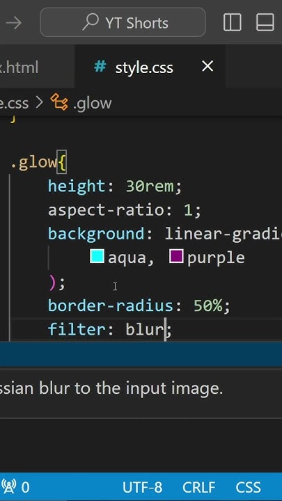 Css Tricks 01 Html Css Gradient Glow Css Cssanimation Webdevelopment Youtube