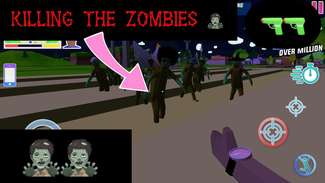 Killing the zombies 🧟‍♂️| in dude theft wars | like and subscribe - YouTube