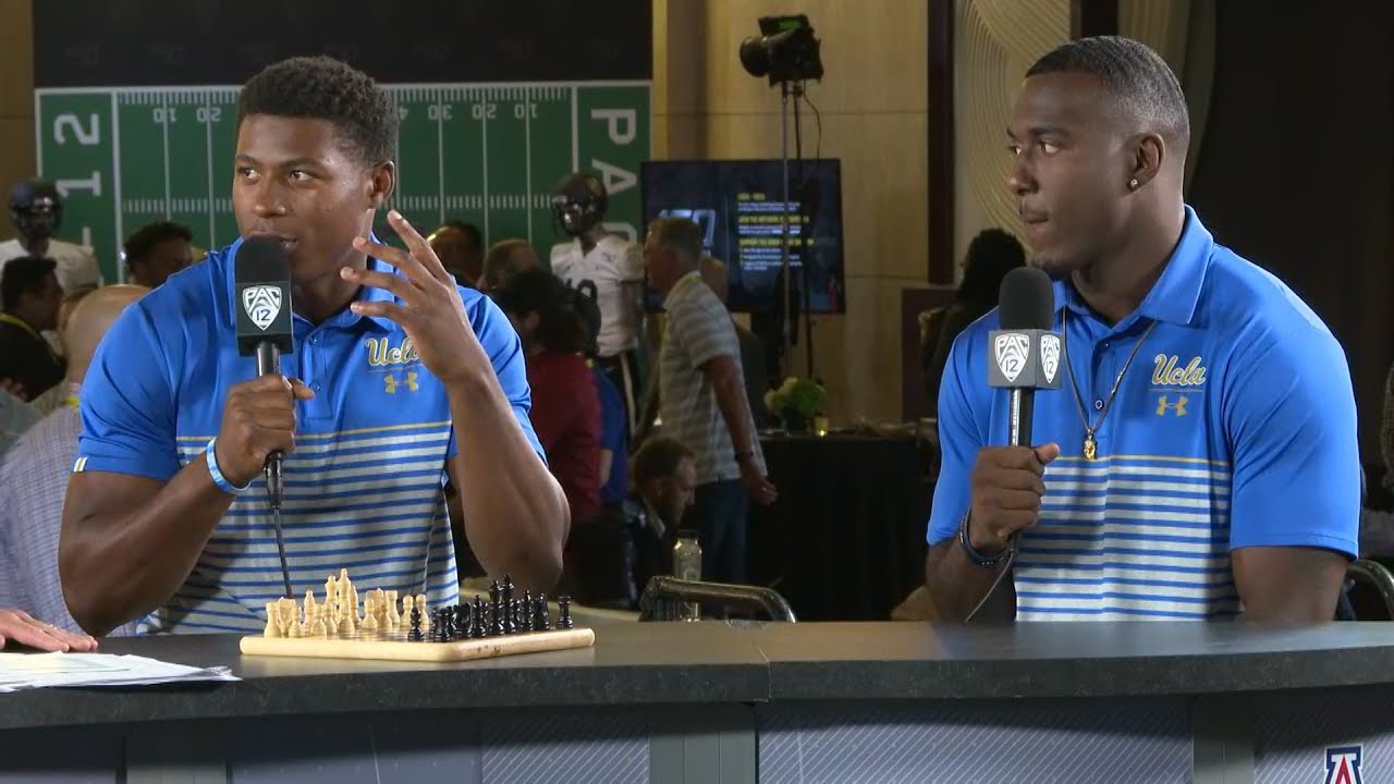 2019 Pac-12 Football Media Day: UCLA's Chip Kelly, Joshua Kelley ...