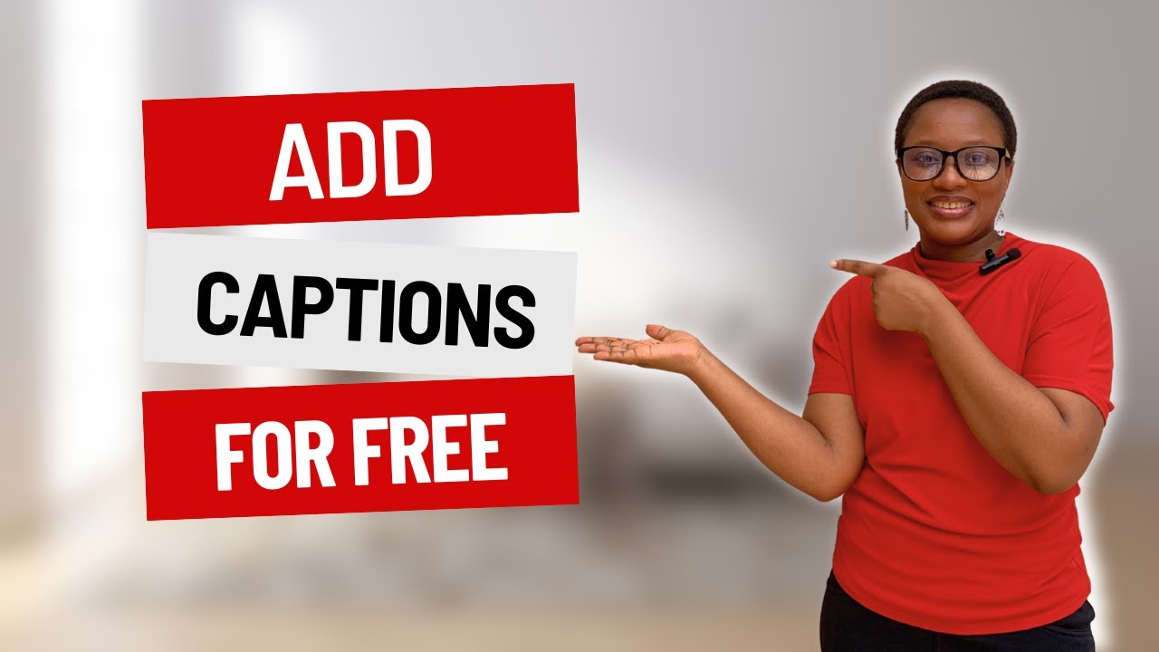 Add AUTO CAPTIONS to your videos for FREE - YouTube