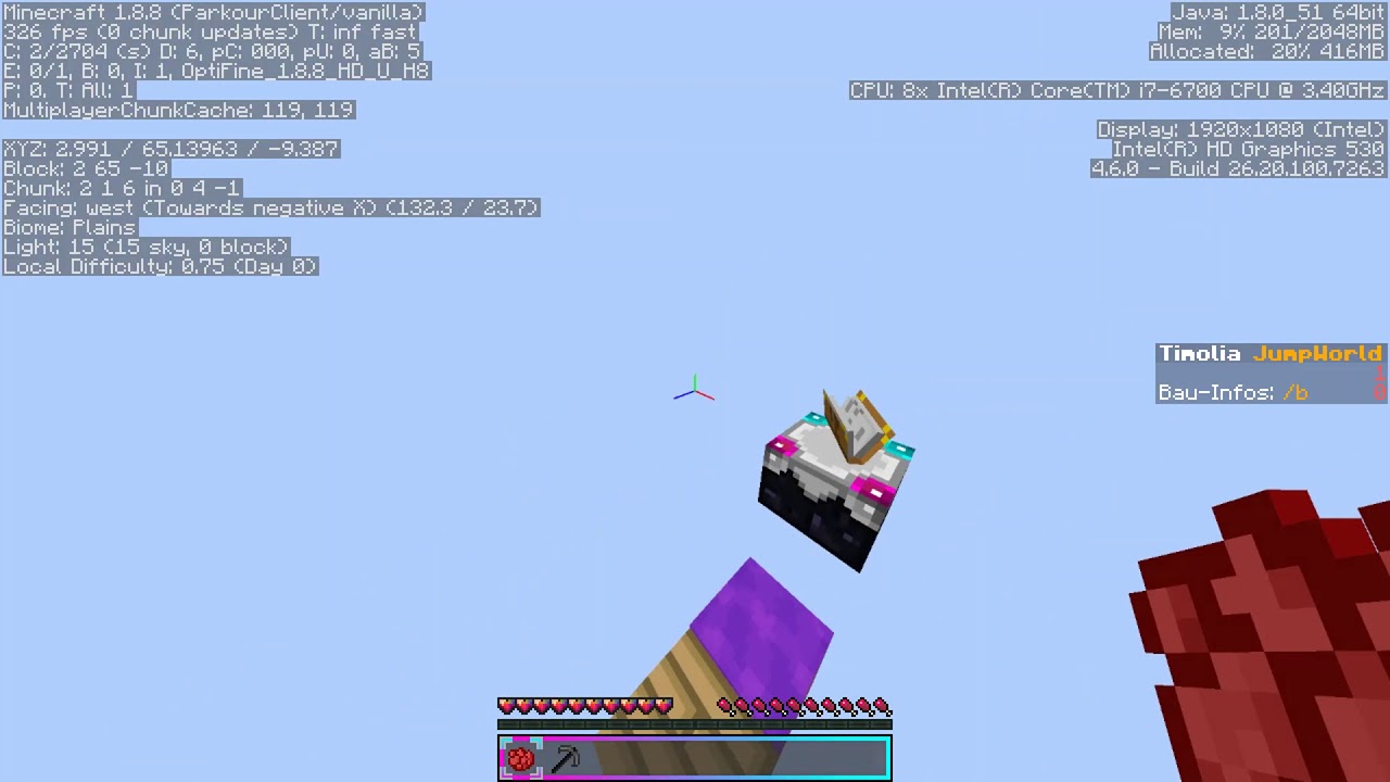 Triple Neo + TD into Blip Seizure Minecraft Parkour - YouTube