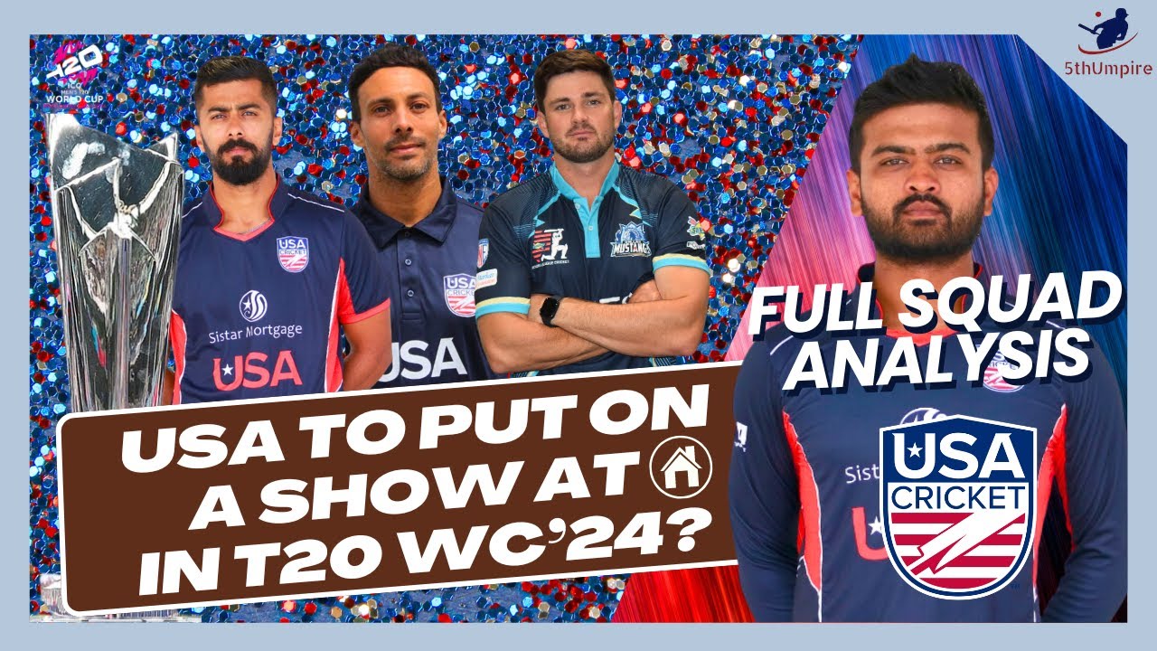 Cricket T20 World Cup 2024 United States of America (USA) Team Squad ...
