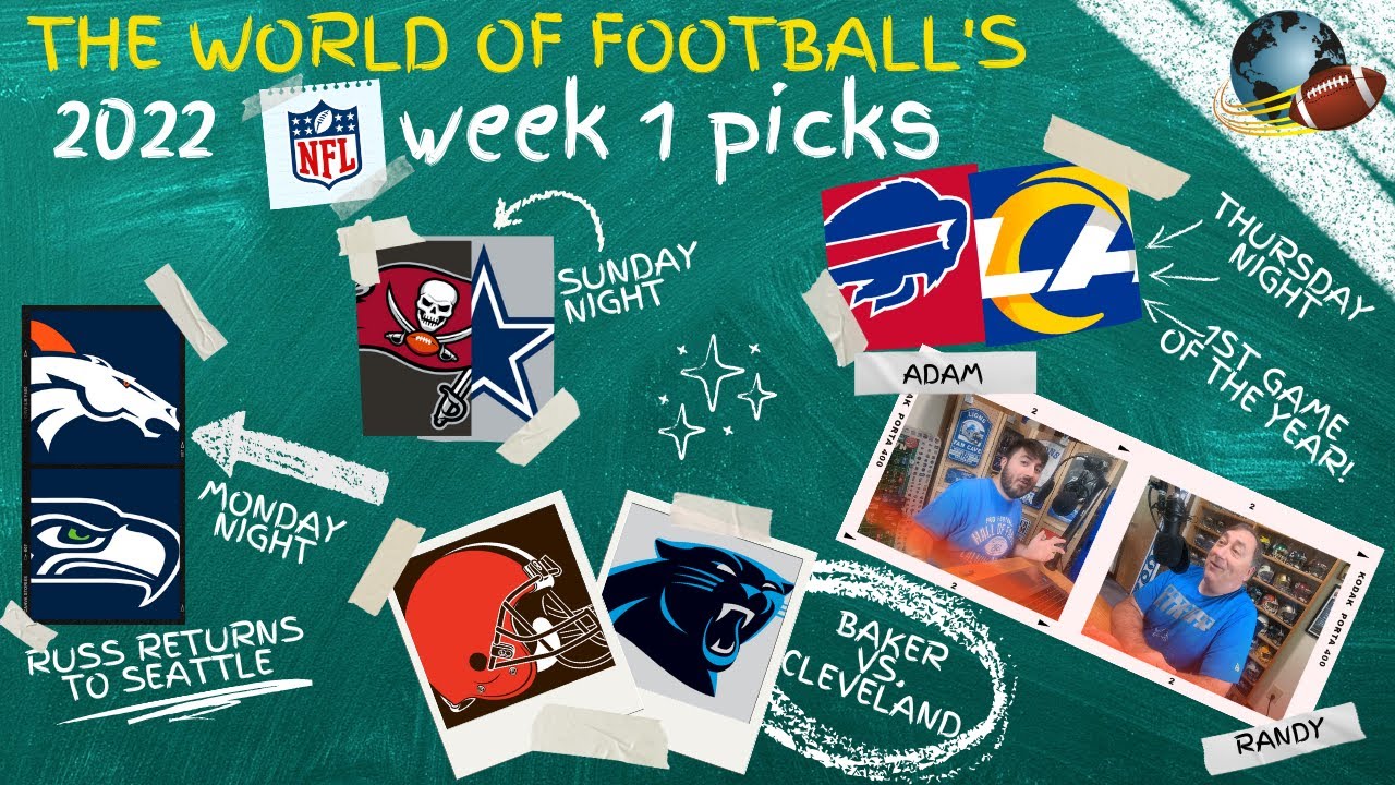 THE WORLD OF FOOTBALL'S NFL PICKS | 2022 - WEEK 1 - YouTube