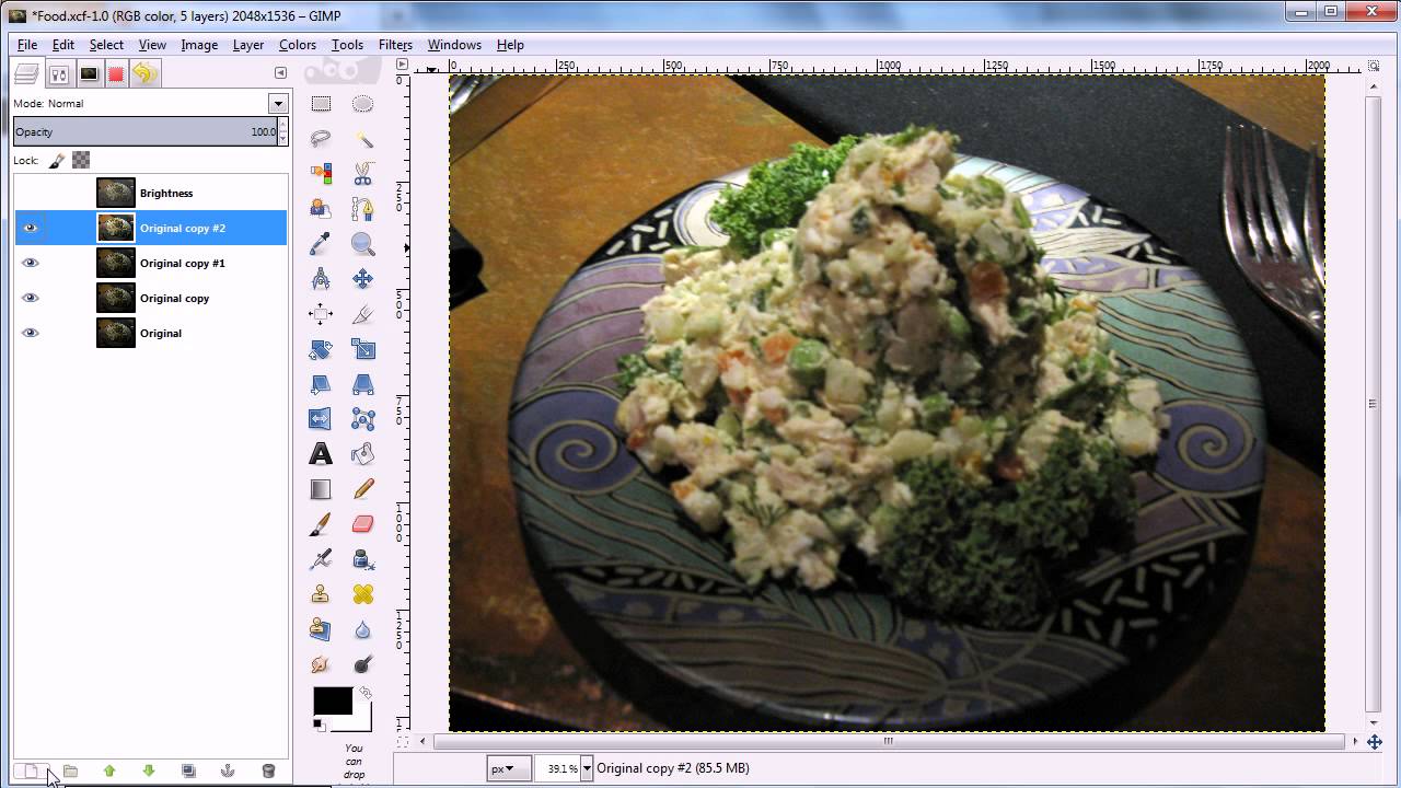 Providing a Contrast in Gimp 2.8 (Retinex tool) - YouTube