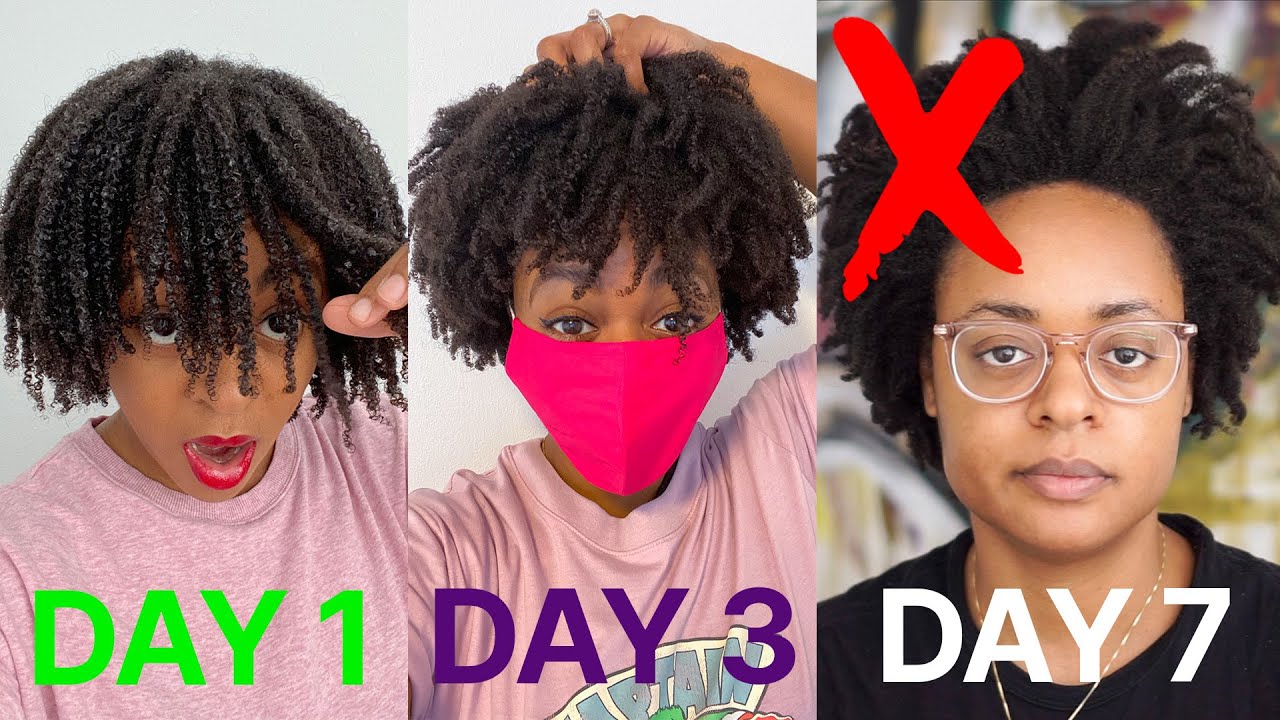 7 Day Wash N Go Routine FAIL 🙈 | Type 4 Hair - YouTube